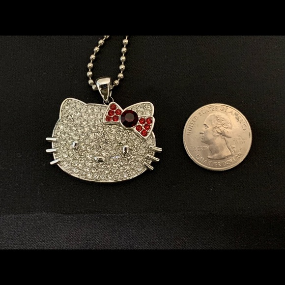 Hello Kitty | Jewelry | Hello Kitty Rhinestone Necklace And Earrings ...